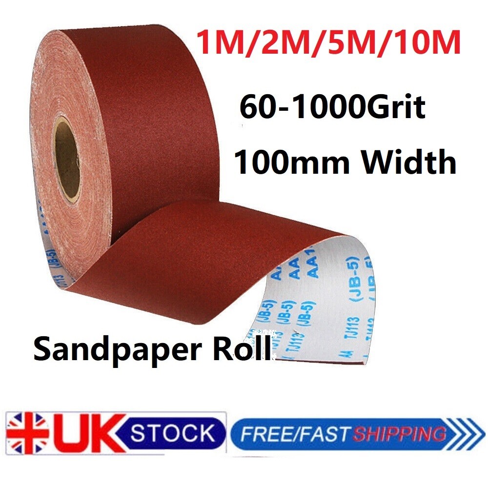 60-1000Grit Emery Cloth Sandpaper Roll Polishing Aluminum Oxide ...