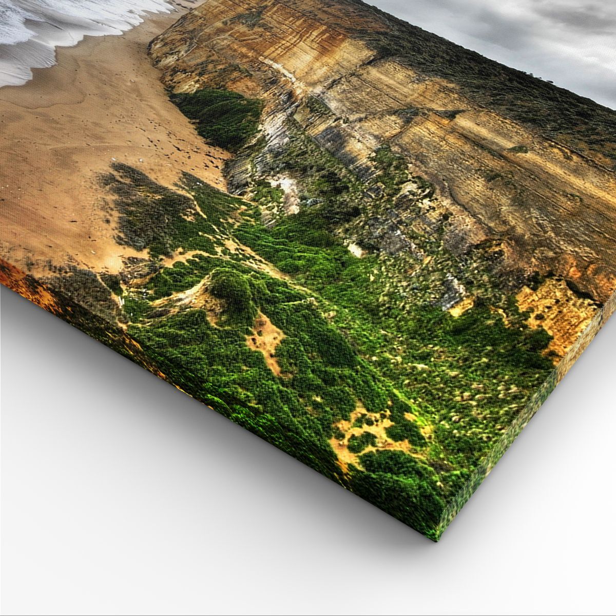 Impression sur Toile 100x40cm Tableaux Image Photo Plage Oc an Paysage ...