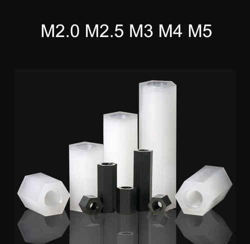 M2.0 M2.5 M3 M4 M5 Plastic Nylon Hex Column Standoff Support Spacer ...