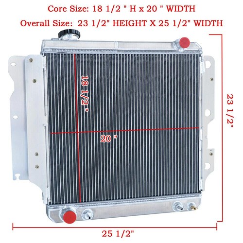 3 Row Aluminum Radiator For 1987~2006,2004 Jeep Wrangler TJ,YJ 2.4,2.5 ...
