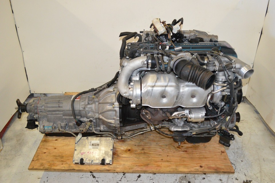 TOYOTA Toyota 2JZ-GTE VVT-I 3.0L Twin Turbo Engine JDM High Comp Motor ...