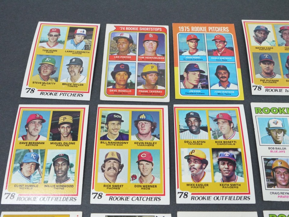 Large Lot of 21 Vintage 1970s Topps Baseball Rookie Cards All RCs | eBay