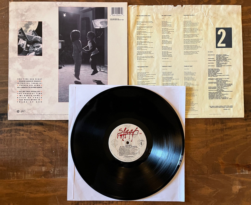 Los Lobos By The Light Of The Moon LP 1987 Slash Warner Bros 1-25523, w ...