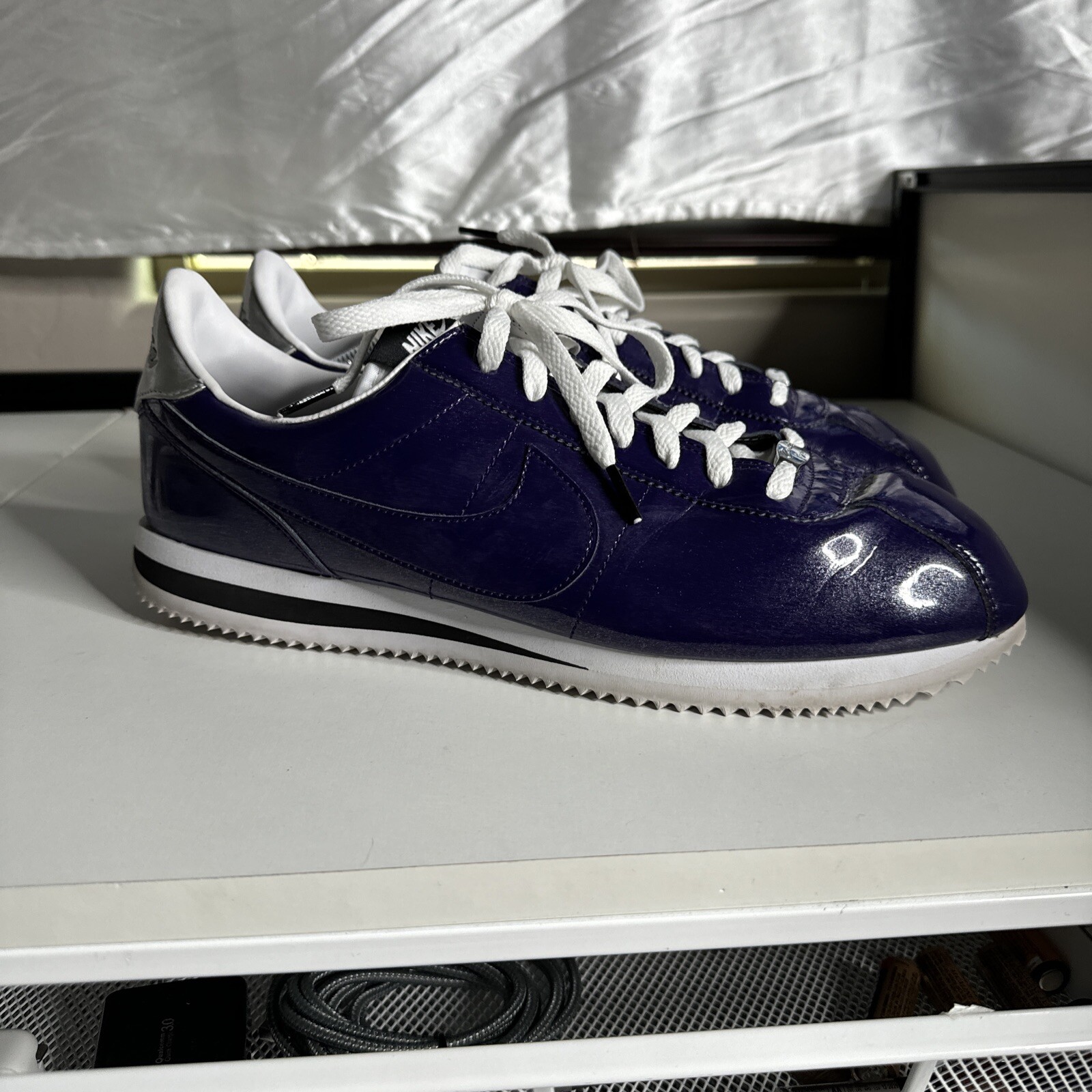 Nike Cortez 72 Basic Premium QS Purple White Silver 8… - Gem