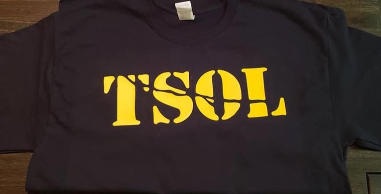 TSOL Punk rock band Tee T shirt True sounds of liberty yellow logo | eBay