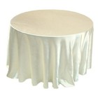 132" Inch round Satin Tablecloth 21 COLORS Table Cover Wedding Banquet ...