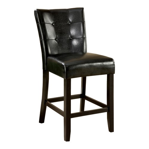 Furniture of America Peeves Wood Counter Height Chair in Espresso (Set ...