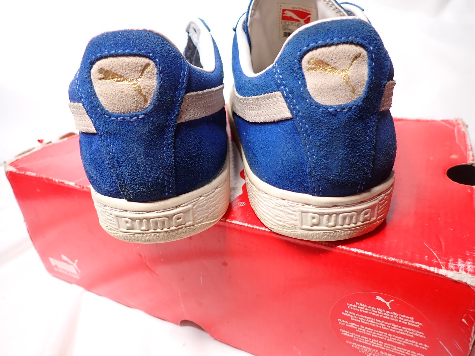 Size 8.5 - PUMA Suede Classic+ Olympian Blue 2019 no laces minor wear ...
