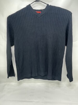 Austin Reed London Cotton Modal V Neck Pull Over Blue Sweater Men's ...