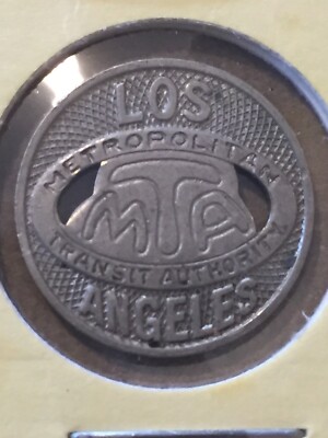 Token Los Angeles Transit Lines One Fare Vintage Coin MTA Token P18 | eBay