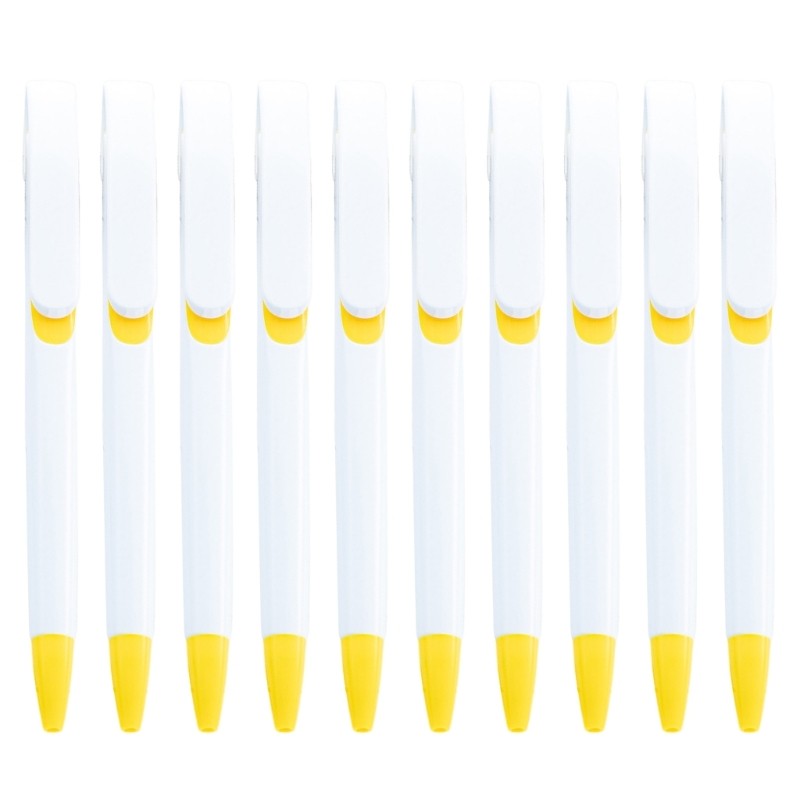 10Pcs Long Retractable Auto Ballpoint Pens Student Easy Grip Ballpoint ...