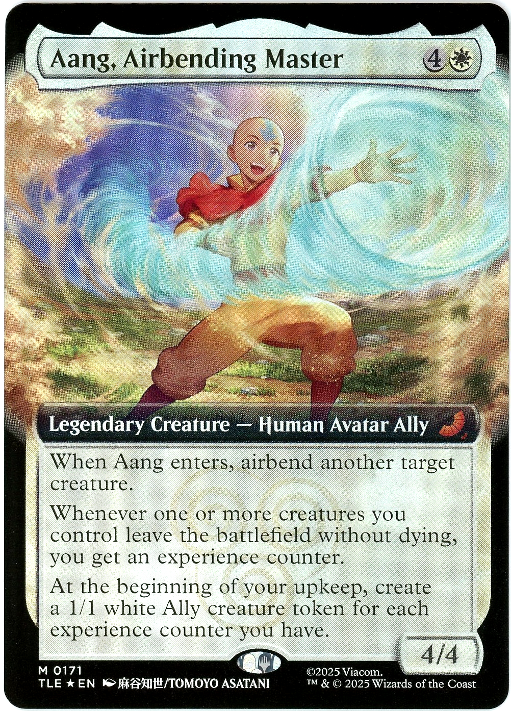 Aang, Airbending Master (Extended Art Foil) Avatar: The Last Airbender ...