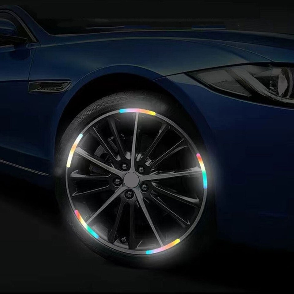 Reflective Stickers Car Wheel Hub Rim Stripe Tape Decal Stickers ...
