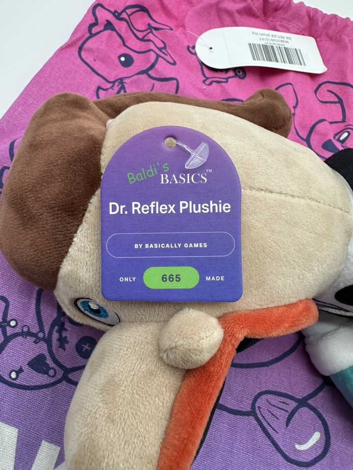 Makeship Dr. Reflex Plush Baldi's Basics Horror Steam Indie game Only ...