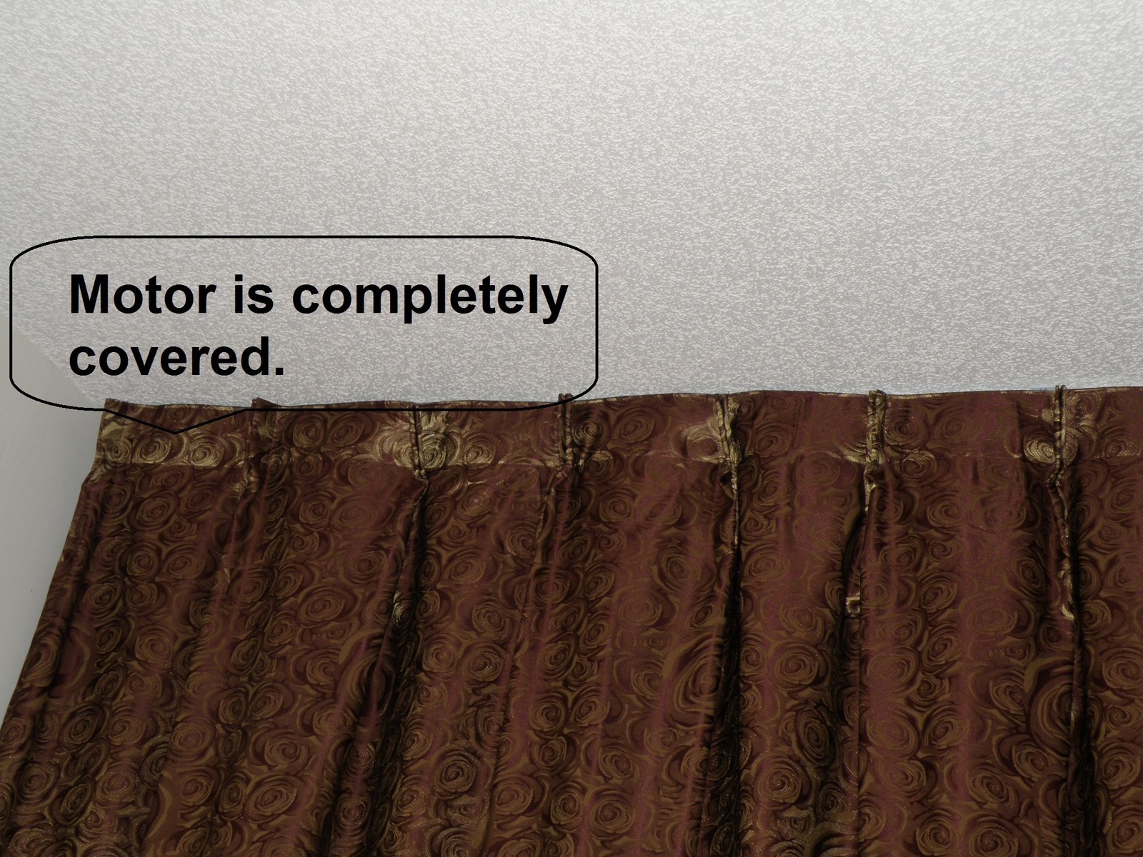 10' Remote controlled Electric Motorized window drapery curtain ...