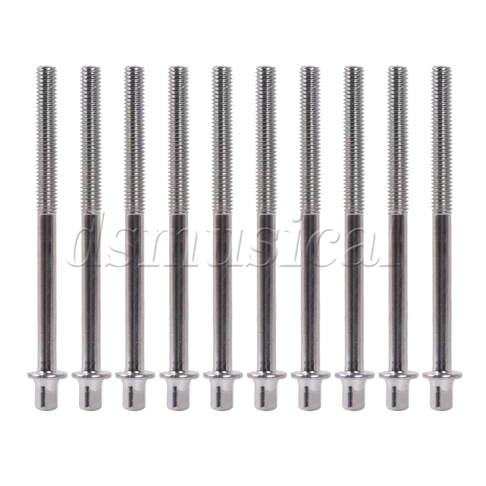 10 x Drum Tension Rods Drum Repair Screw Metal Drum Accessory M6x80mm ...