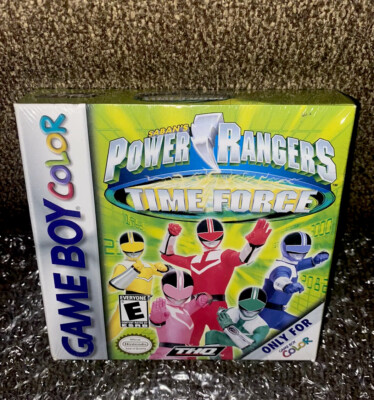 Power Rangers Time Force NEW SEALED! RARE GBC H-SEAM Nintendo Game Boy ...