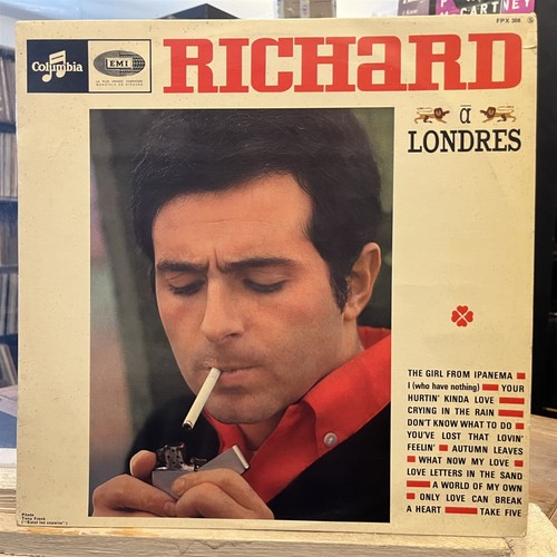 [ROCK/POP]~EXC LP~RICHARD ANTHONY~Richard A Londres~[1965~COLUMBIA ...