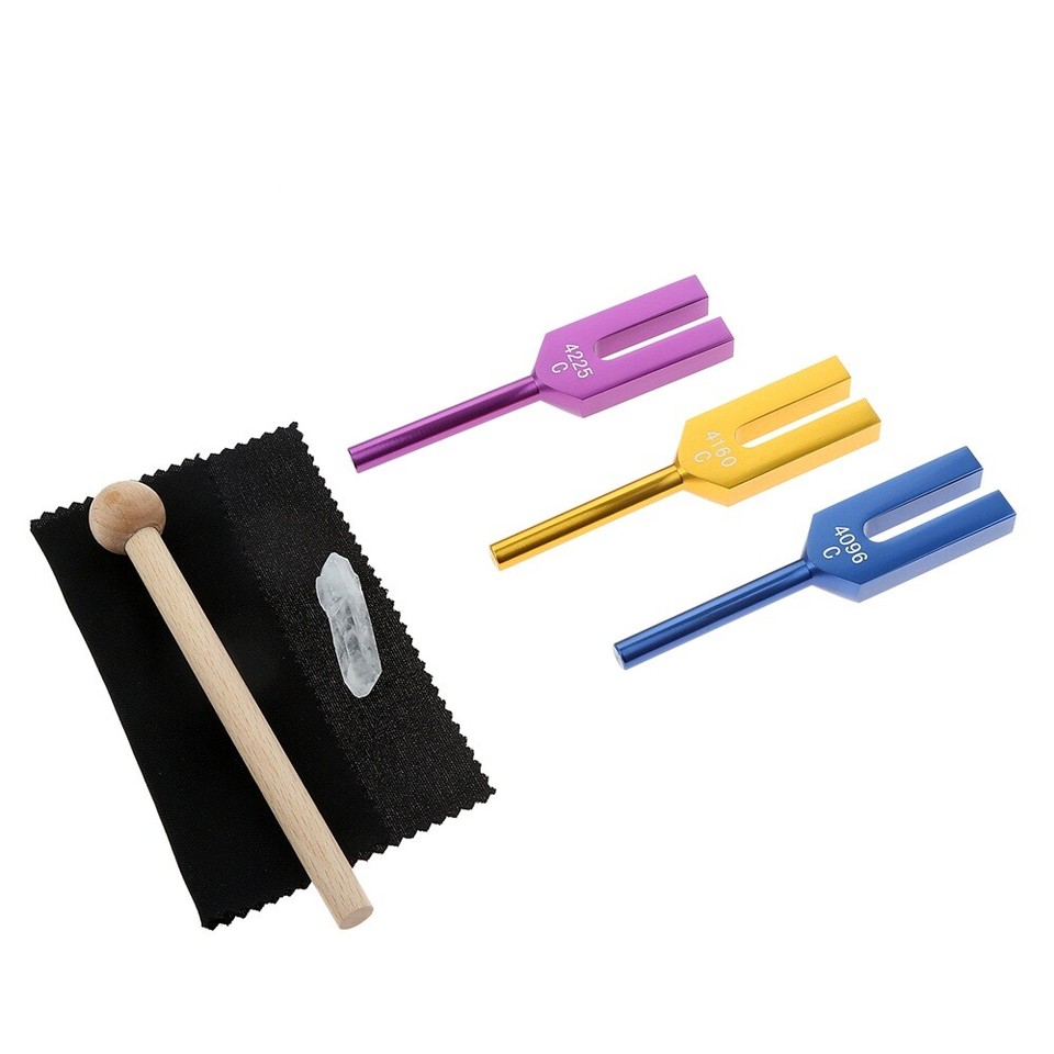 Angel Tuning Forks Set 4096 Hz, 4160 Hz, 4225 Hz For Sound Healing ...