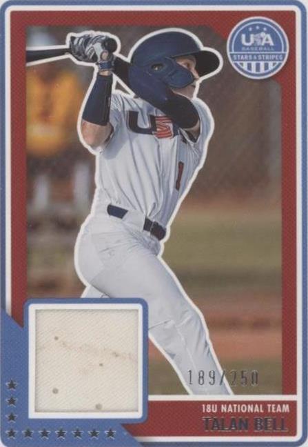 2023 Panini USA Baseball Stars & Stripes - USA Material Talan Bell # ...