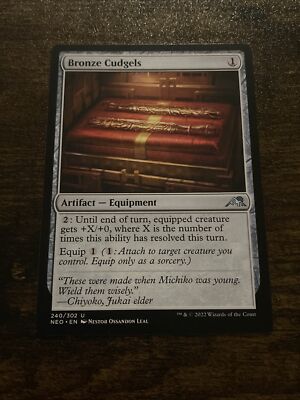 Bronze Cudgels (240) Kamigawa: Neon Dynasty MTG Magic The Gathering ...