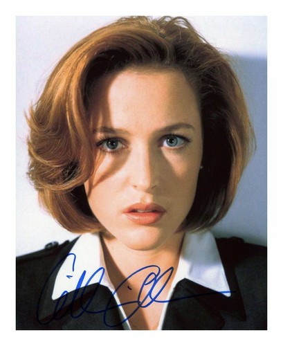 GILLIAN ANDERSON - X-FILES AUTOGRAPH SIGNED PP PHOTO POSTER | eBay