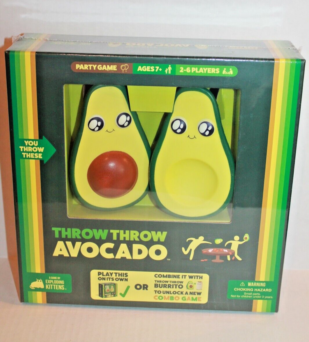 Throw Throw Avocado Dodgeball Card Party Game Ages 7+ (Exploding ...