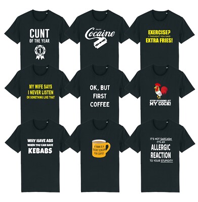 Funny Joke T-Shirts Fathers Day Birthday Gift Novelty TShirt Tee Top | eBay