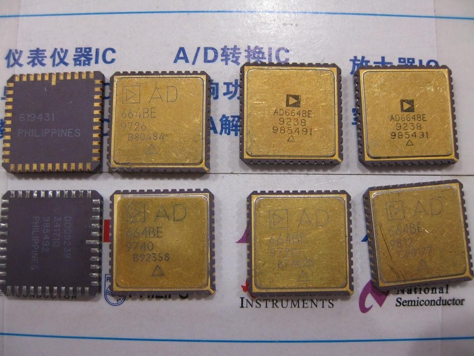 1X AD664BE Monolithic 12-Bit Quad DAC AD664 LCC44 | eBay