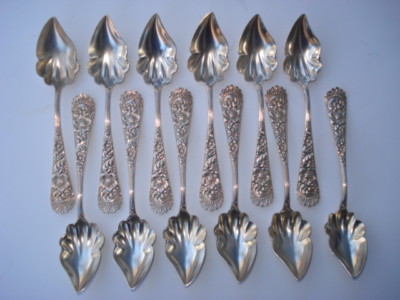 Hamilton and Diesinger -Sterling Silver - Set Of 12 Citrus Spoons ...