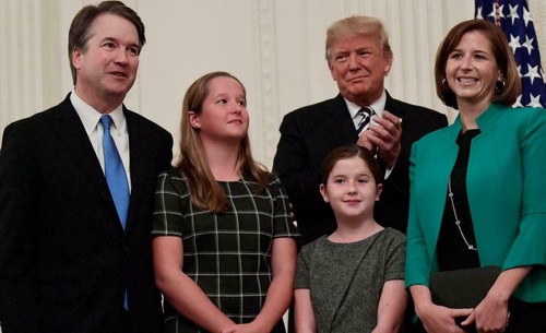 JUSTICE BRETT KAVANAUGH FAMILY GLOSSY POSTER PICTURE PHOTO trump swear ...