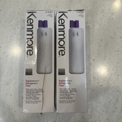 2 Pack Kenmore 9081 469081 46-9930 Refrigerator Fresh Ice Water Filter ...