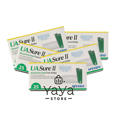 125 Test Strips UASure II Uric Acid Test Strips for Uric Acid Home Gout ...