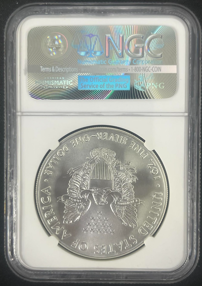2016 American .999 Silver Eagle MS 70 NGC $1 First Releases 30th ...