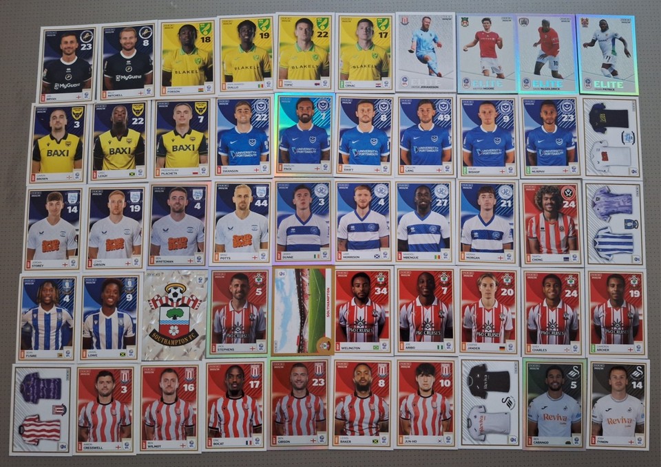 HUGE EFL Panini Sticker Bundle X186 NO Duplicates | eBay UK