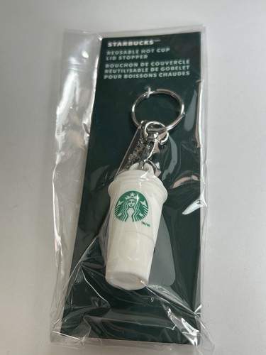 STARBUCKS REUSABLE HOT CUP LID STOPPER KEYCHAIN WINTER 2025 NEW | eBay