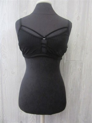 NWOT True Craft Black Halter Pullover Criss Cross Bikini Swim Top ...