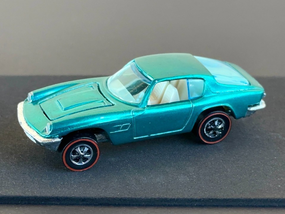 Vintage Hot Wheels Redline 1969 Aqua Maserati Mistral - WHITE Int ...