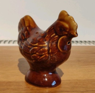 Vintage Brown Hen Chicken Salt Pot Shaker Cruet | eBay UK