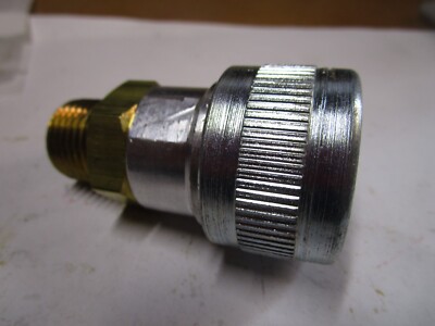 1/2" Automatic Socket x 1/2" MPT Schrader Coupler | eBay