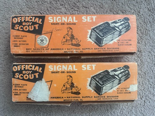 2 OFFICIAL BOY SCOUT SIGNAL SETS | eBay
