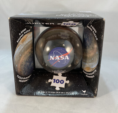 NASA 100 Piece 2 Sided Shaped Puzzle 14x14 Jupiter Reversible factory ...
