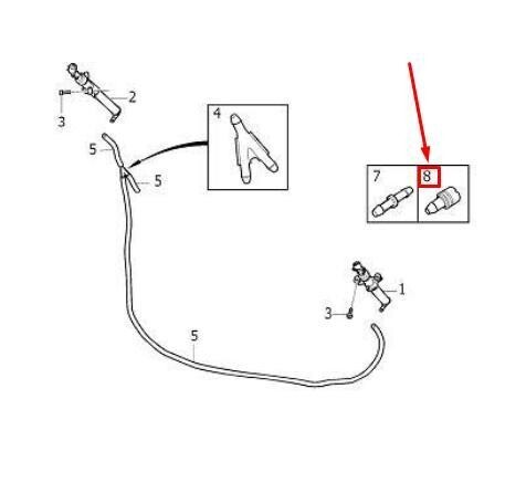 VOLVO XC90 MK2 Washer Hose Connector Genuine 31378973 | eBay