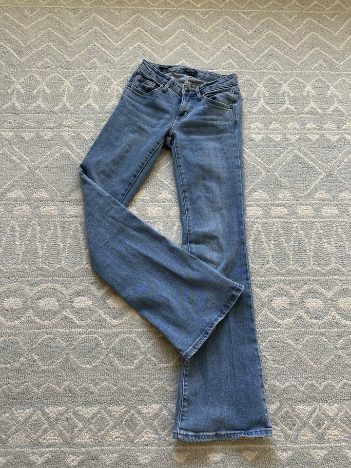 Target Wild Fable Women's Denim Low Rise Flare Jeans Clean Medium Wash ...
