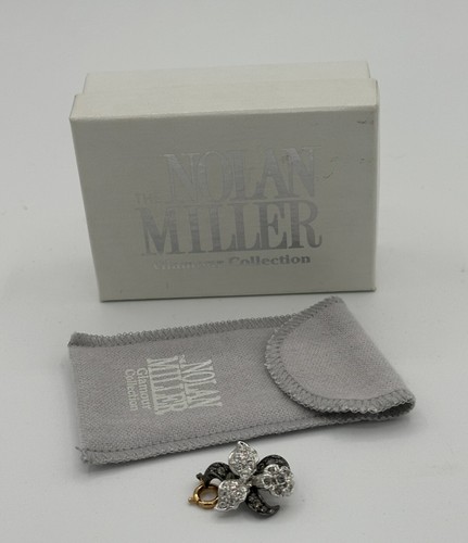 Vintage Nolan Miller Glamour Collection Rhinestone Iris Charm | eBay