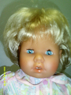 Max Zapf Creations Baby Born Doll Blonde Hair Blue Eyes 20" 1992 Clean ...