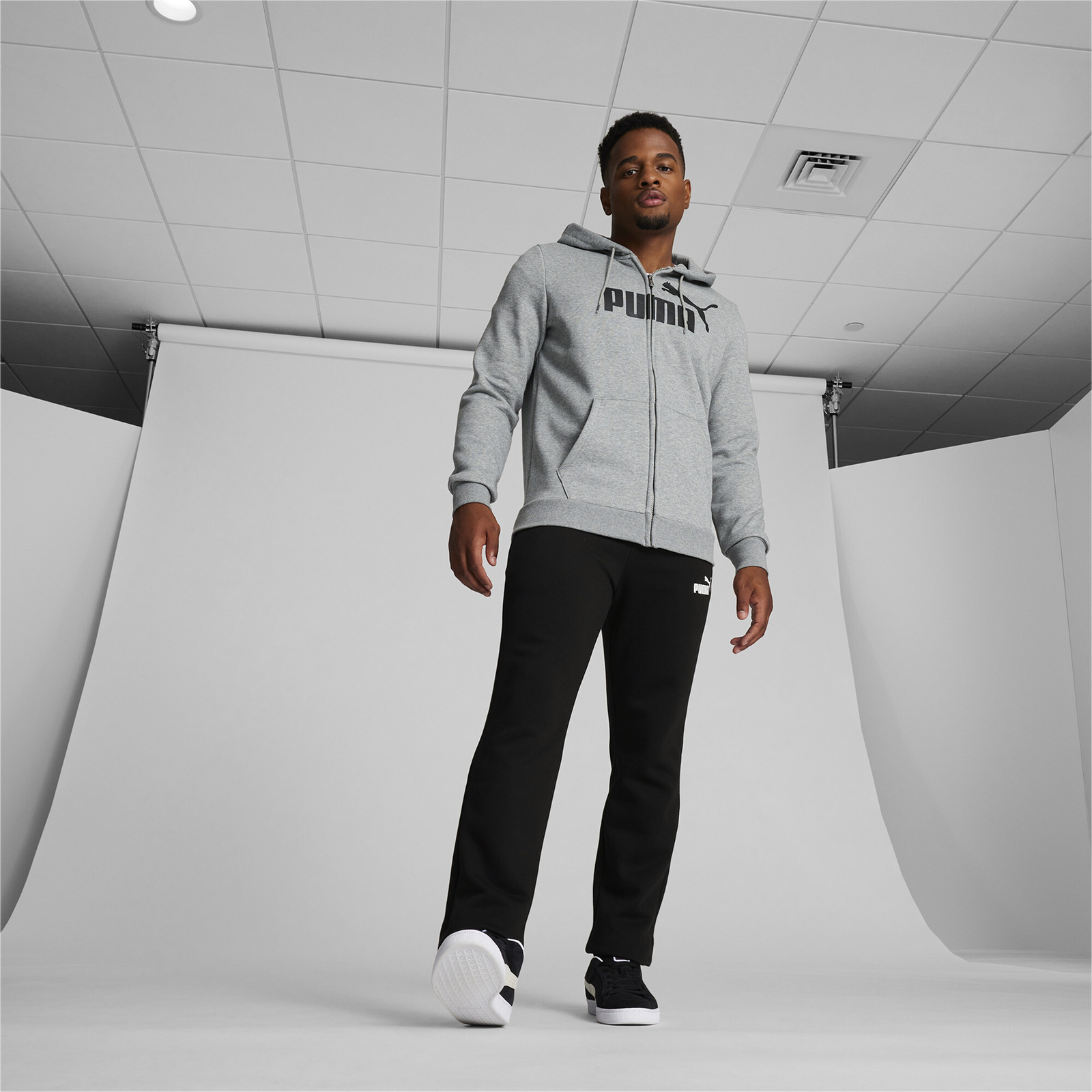 Puma+846822-01+Essentials+Logo+Pants+Mens+Casual+Pants+Comfort ...