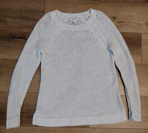 Old Navy Beige Pullover Crochet Sweater Size Medium | eBay