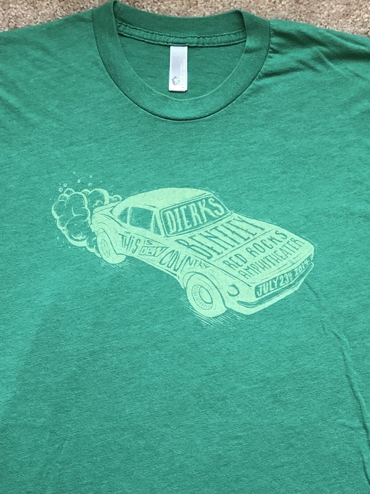 Dierks Bentley Red Rocks Amphitheater 2014 Shirt Size… - Gem