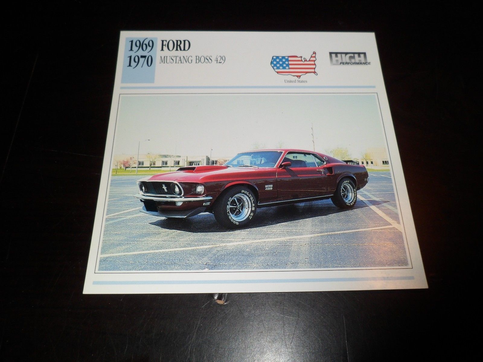 VARIOUS FORD MUSTANG Car Photo Spec Sheet Stat Info CARD | eBay